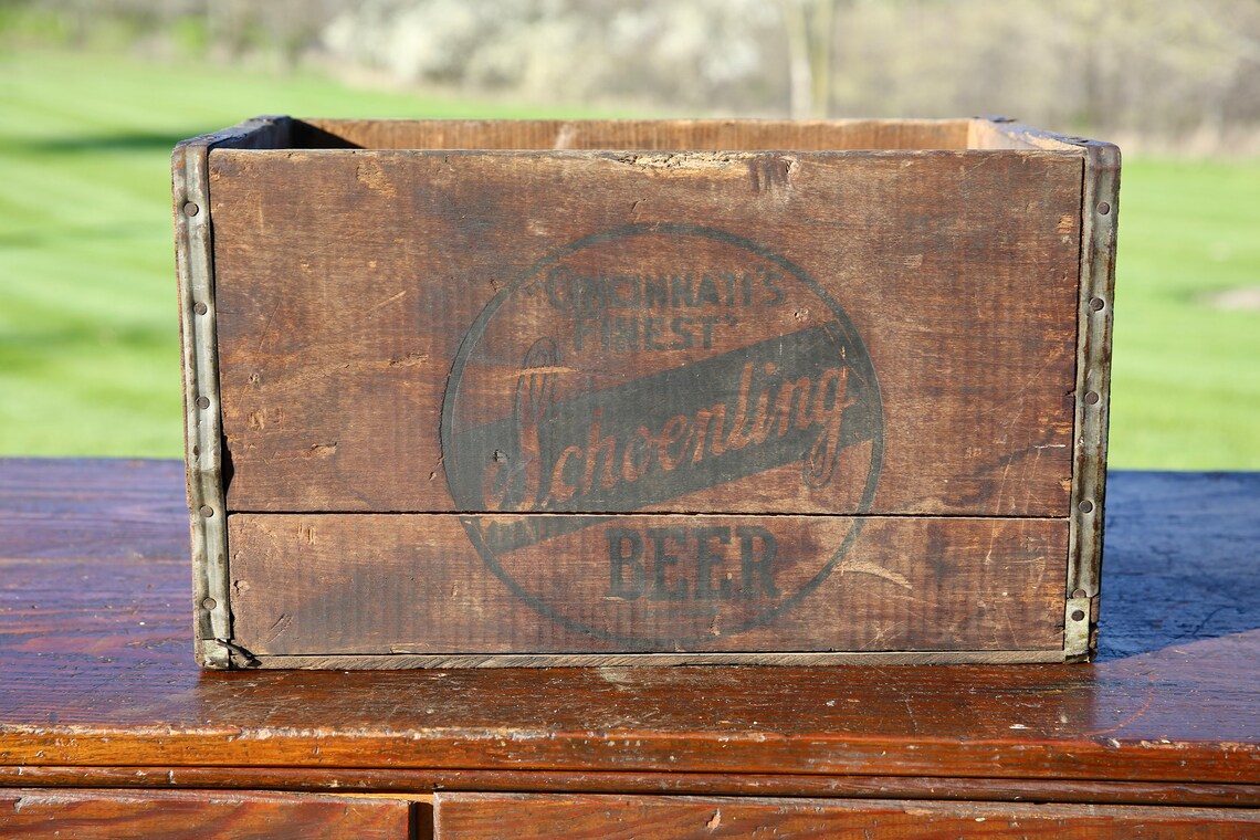 Vintage Schoenling Brewing Co Wood BEER Crate Cincinnati Ohio Sign ...