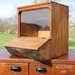 Antique Store Counter Peanut Candy Dispenser Wood Glass Display Case ...