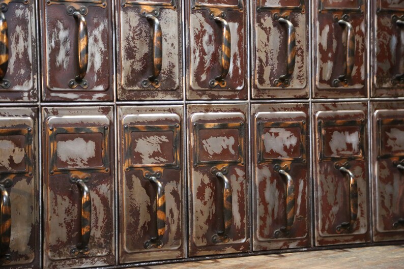 Antique Library Card Catalog Metal File Cabinet Apothecary - Etsy