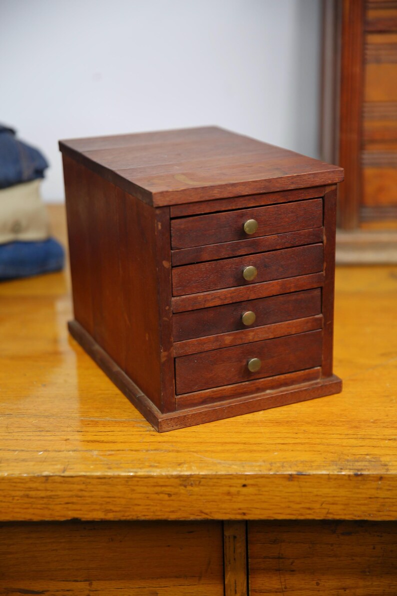 Antique Optometrist Apothecary Cabinet Wood Tool Box Eyeglass Display ...