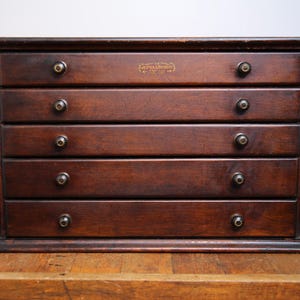Vintage Apothecary Cabinet Wood Drawer Antique Watchmaker Pocket Watch ...