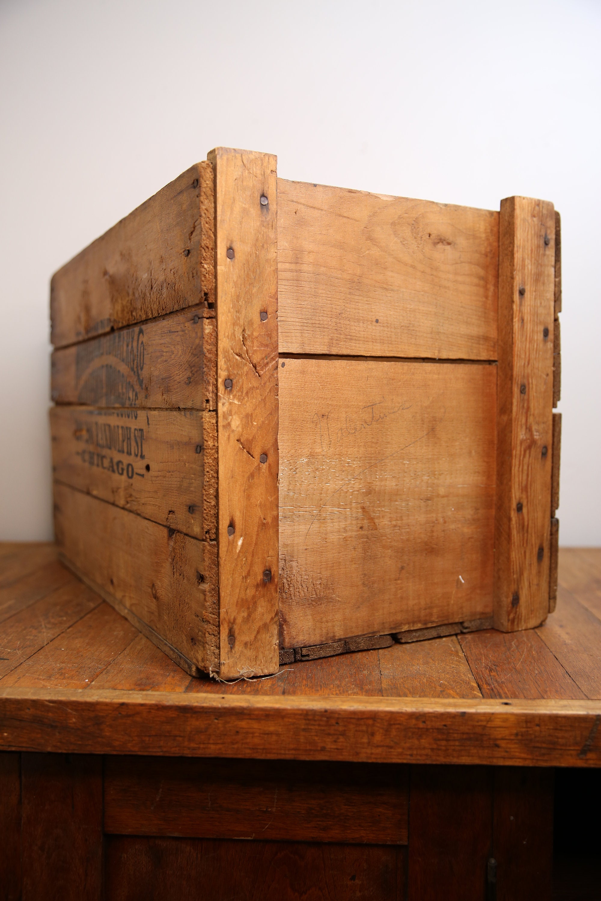 Antique Apothecary Druggist Wood Crate Box Chest Morrison Plummer Co ...