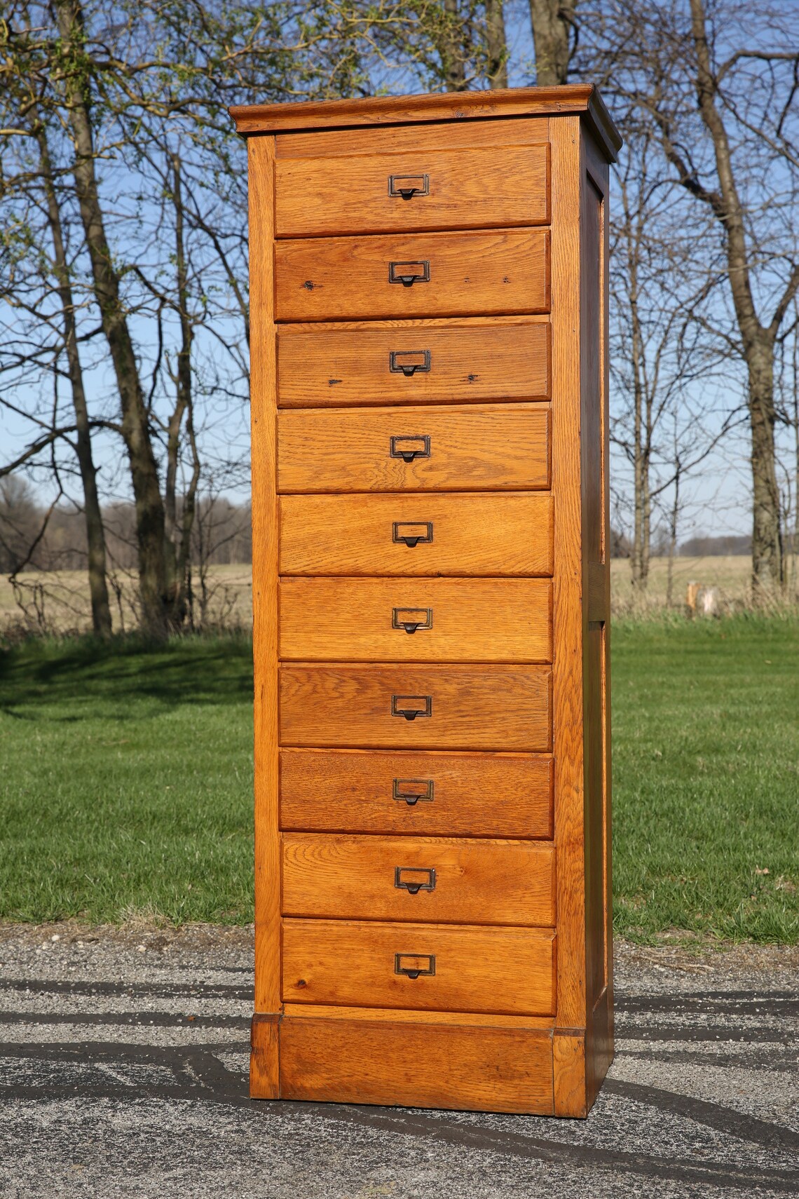 Antique Apothecary Cabinet Wood File Box Document Storage - Etsy