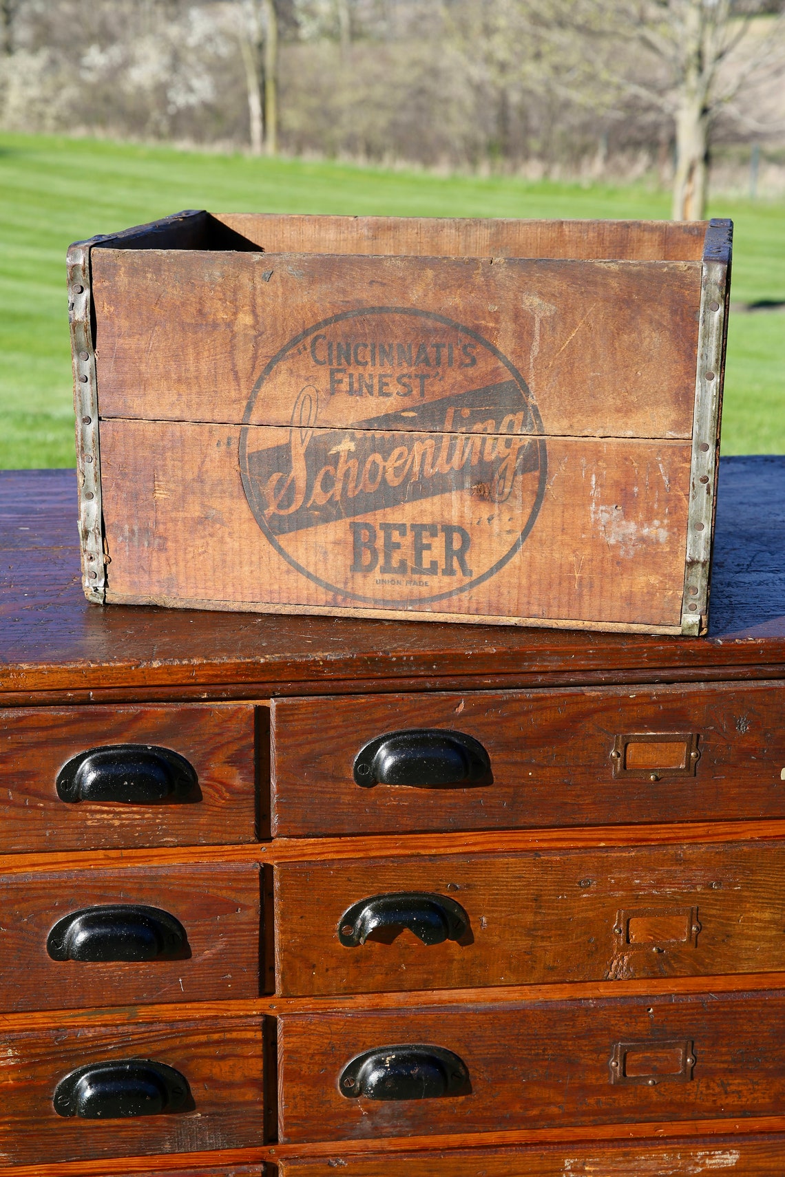 Vintage Schoenling Brewing Co Wood BEER Crate Cincinnati Ohio Sign ...