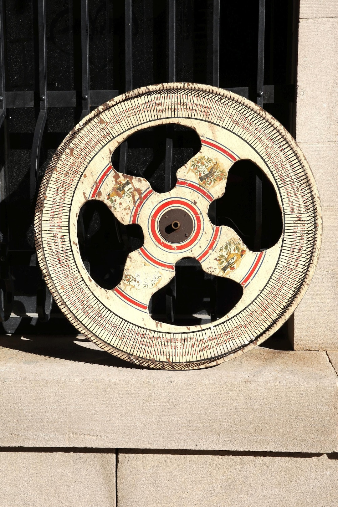 Vintage Antique Carnival Gambling Wheel Roulette Folk Art 1930's Game ...