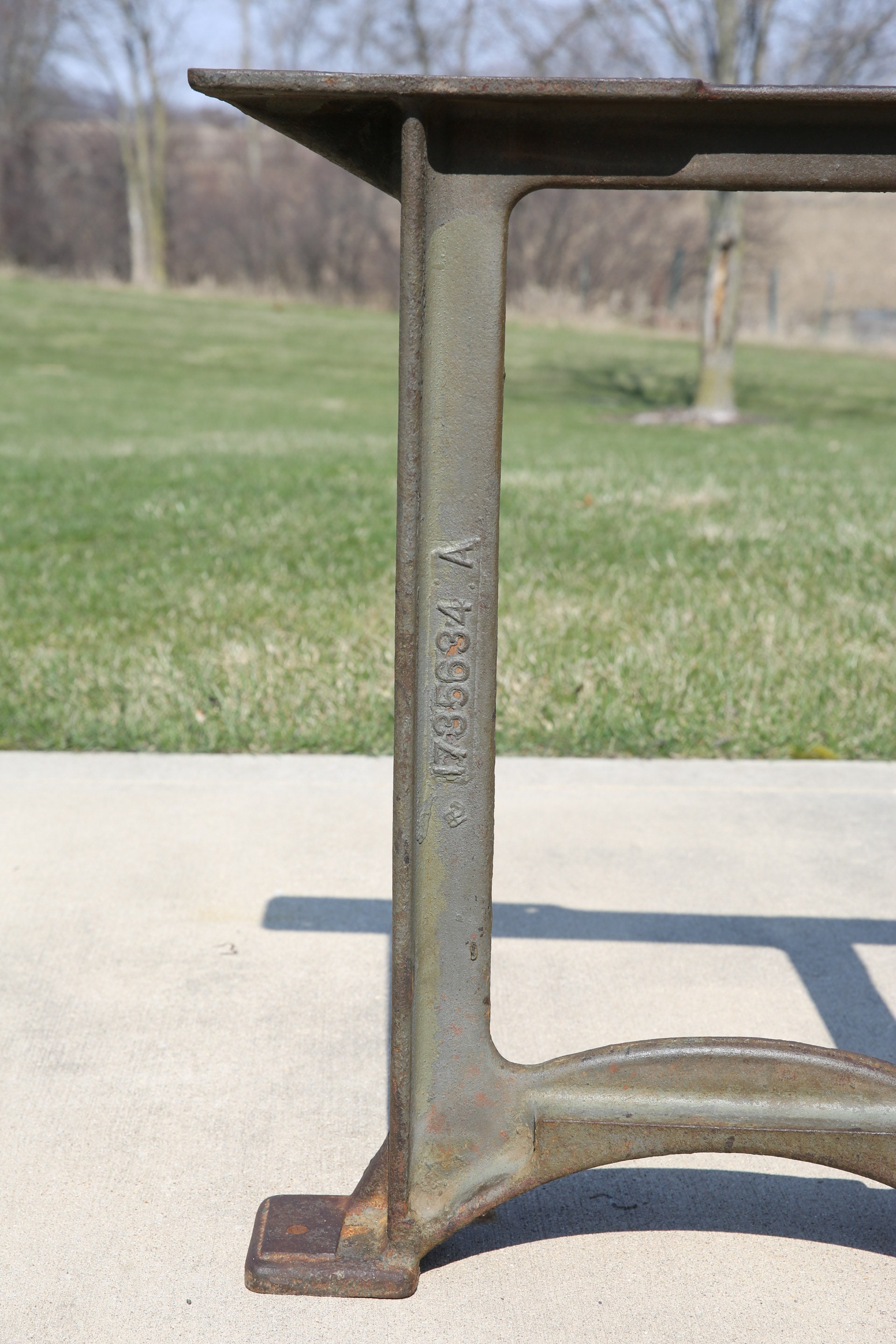 Antique Cast Iron Table Legs Industrial Workbench Desk Kitchen - Etsy