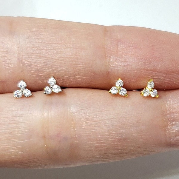 Beaded Triangle Earrings - Etsy