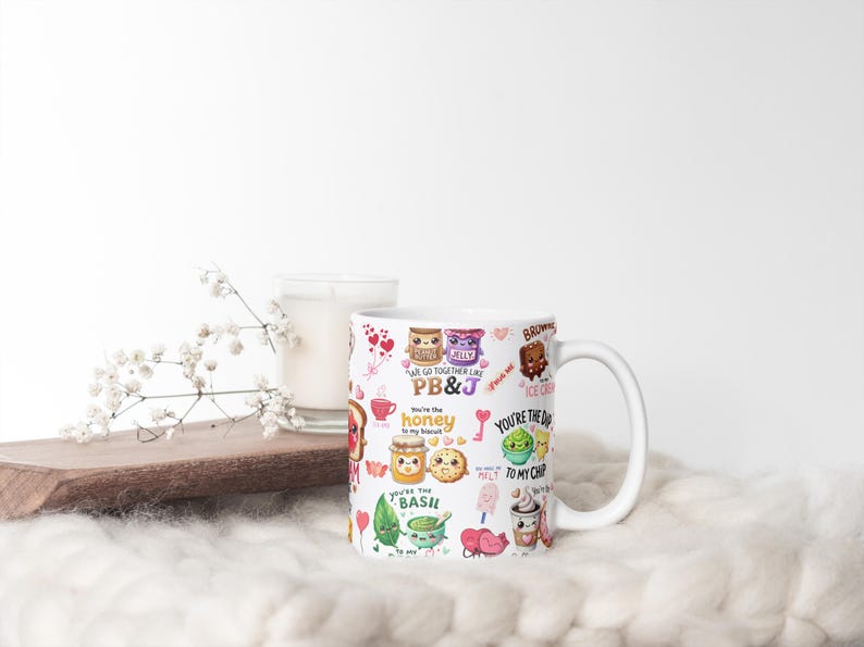 Food Pun Coffee Mug | You're the Jam to My Toast, Kitchen Decor - Etsy