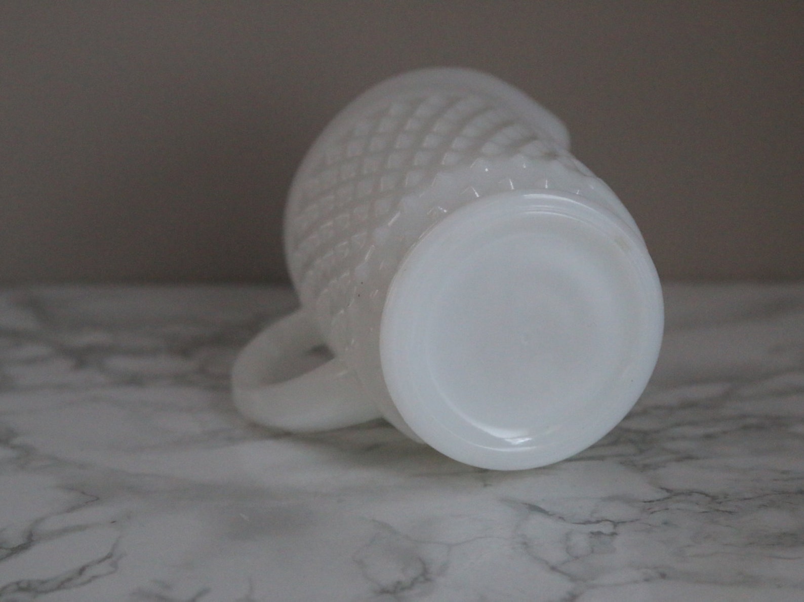 Small White Milk Glass Pitcher - Etsy