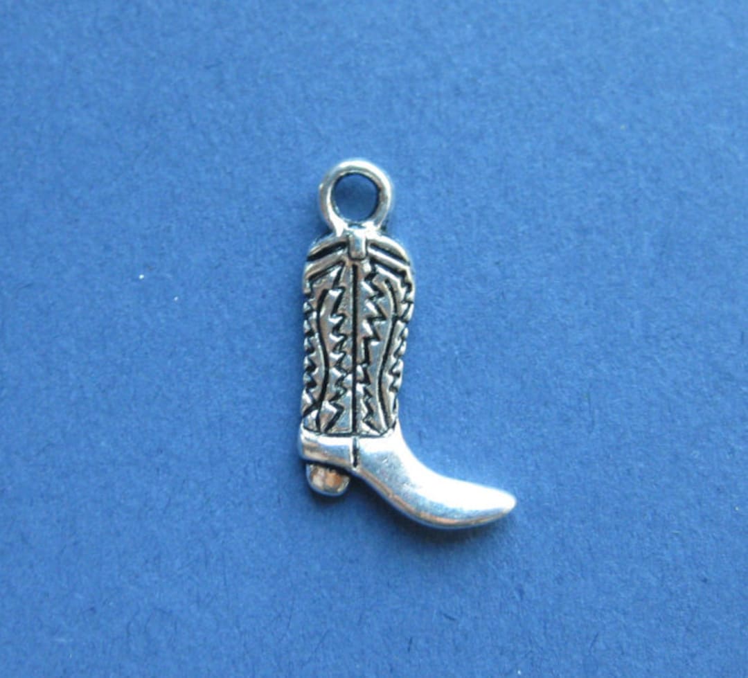 10 Cowboy Boot Charms - Cowboy Boot Pendants - Boot Charm - Boots ...