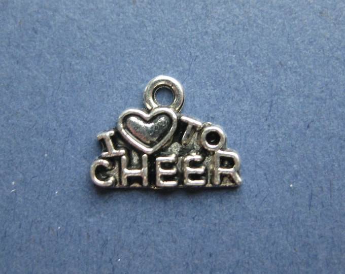 50pcs Cheerleader Charm Cheerleading Charm Cheer Charm I Love to Cheer ...
