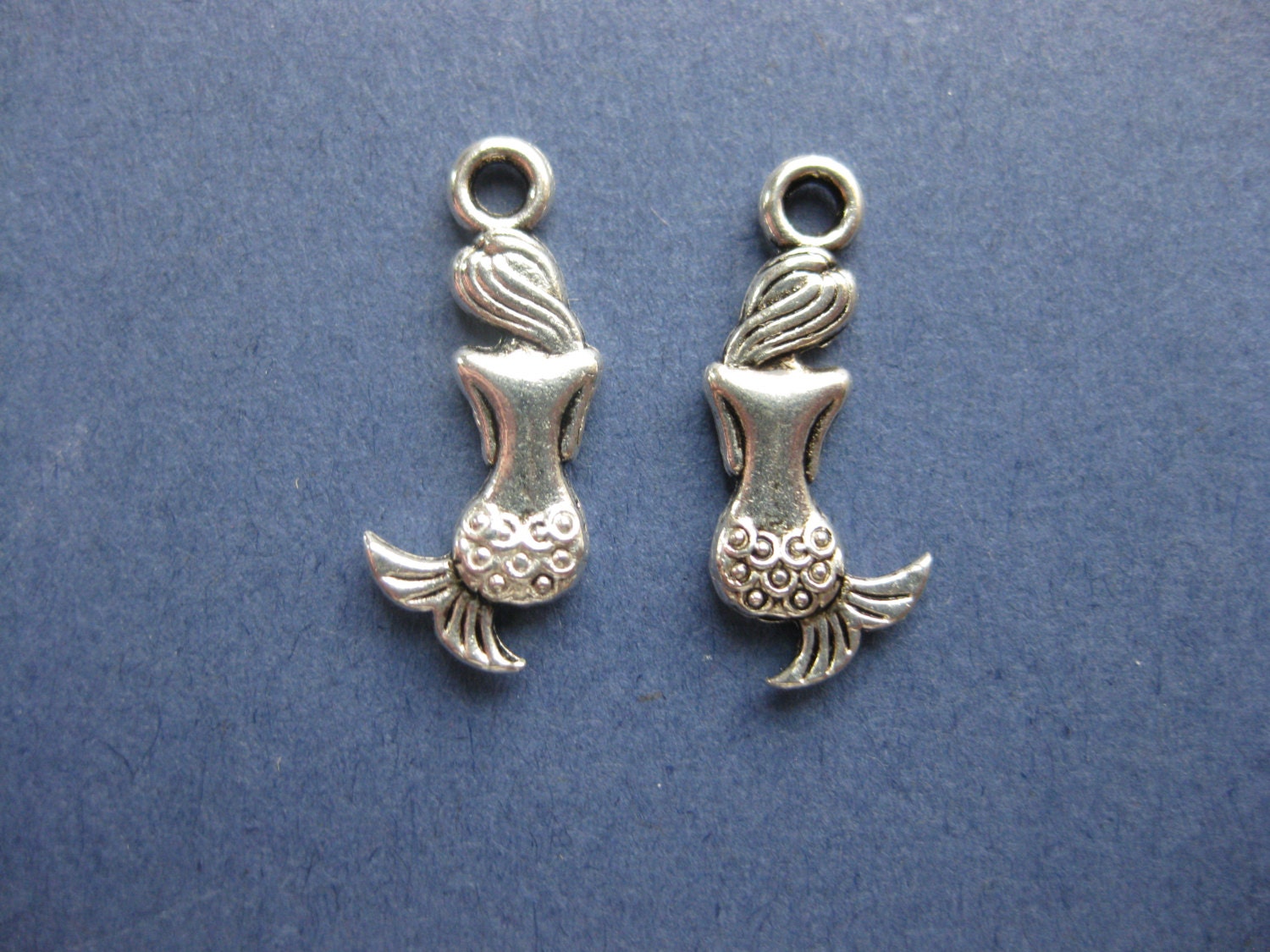 10 Mermaid Charms Mermaid Pendants Mermaid Antique - Etsy