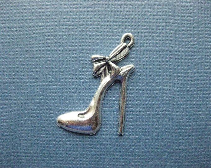 10 High Heel Shoe Charm- High Heel Shoe Pendant - Shoe Charm - Shoe ...