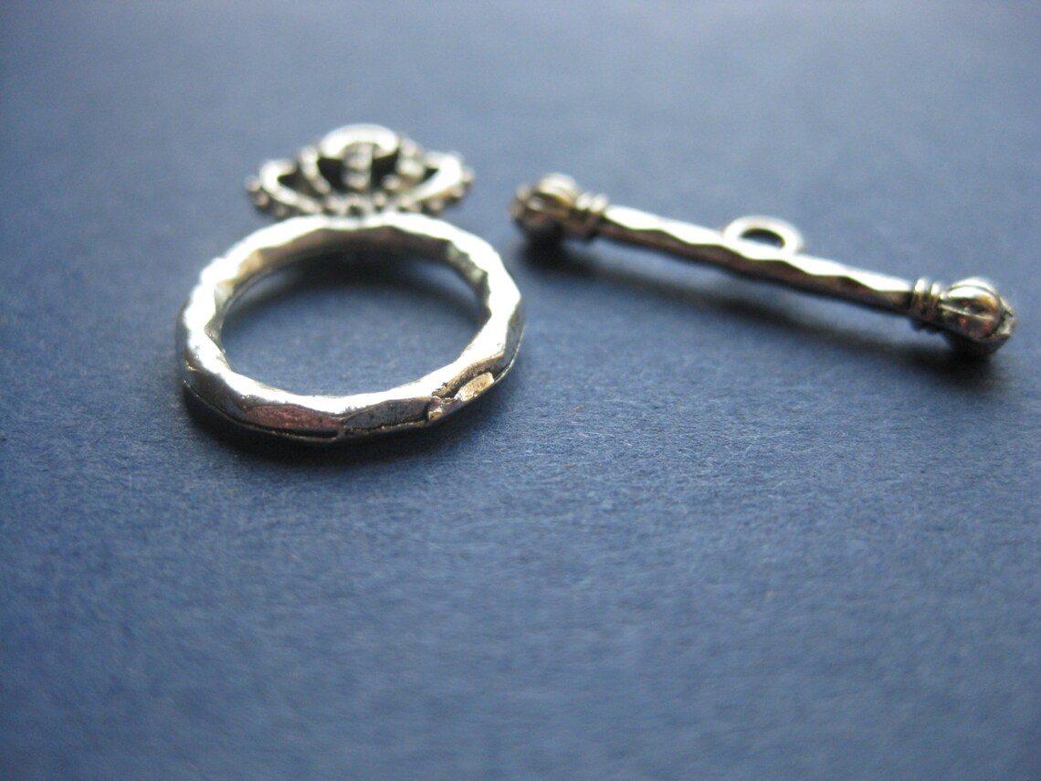 10 Sets - Crown Toggle Clasp - Toggle Clasp - Bracelet Clasp - Princess ...