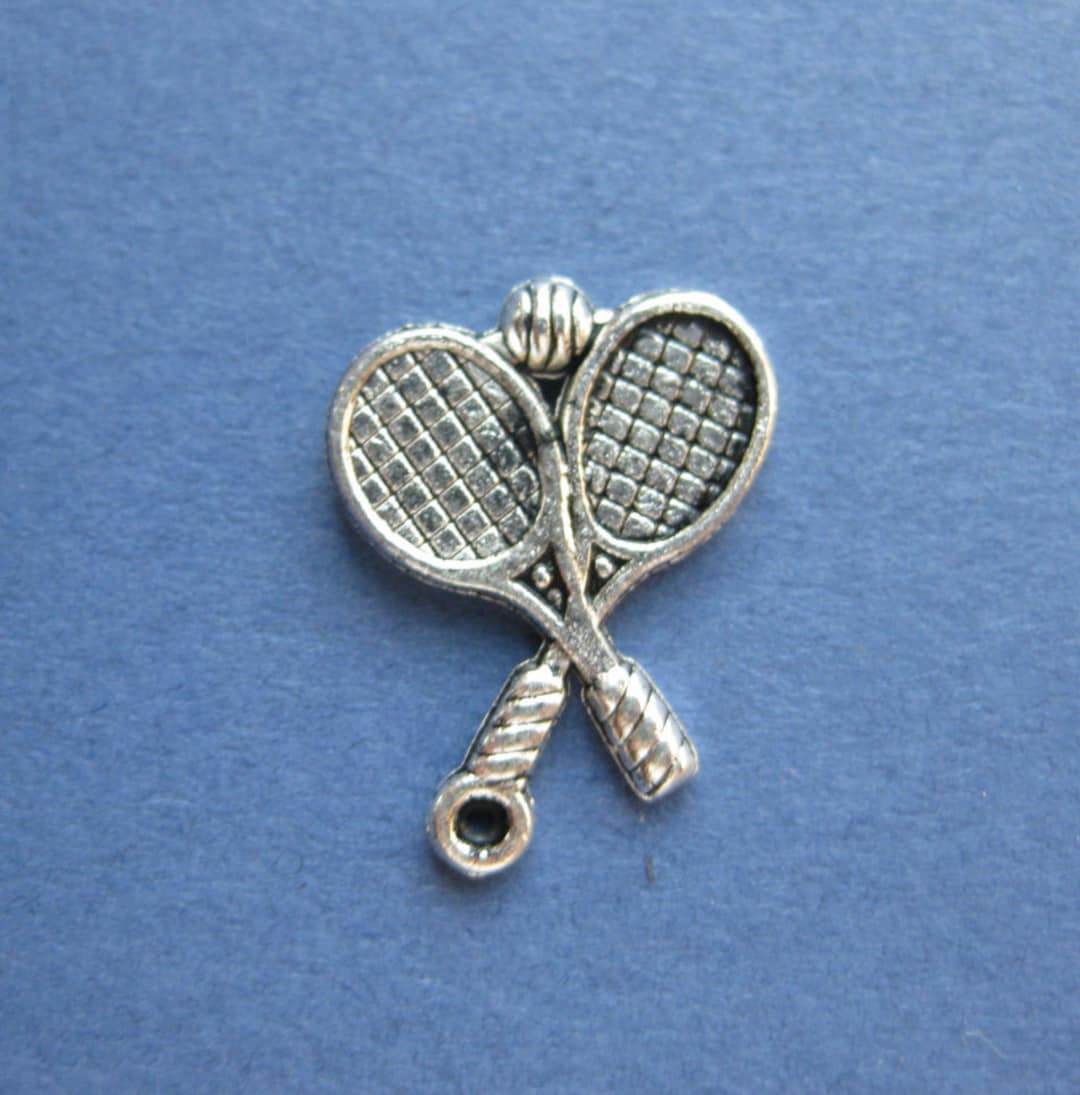 10 Tennis Racket Charms - Tennis Racket Pendants - Tennis Charm ...