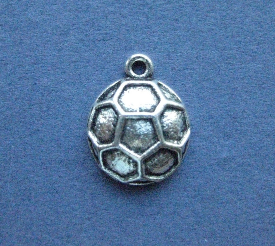 5 Soccer Ball Charms - Soccer Ball Pendant - Soccer - Sports Charm ...
