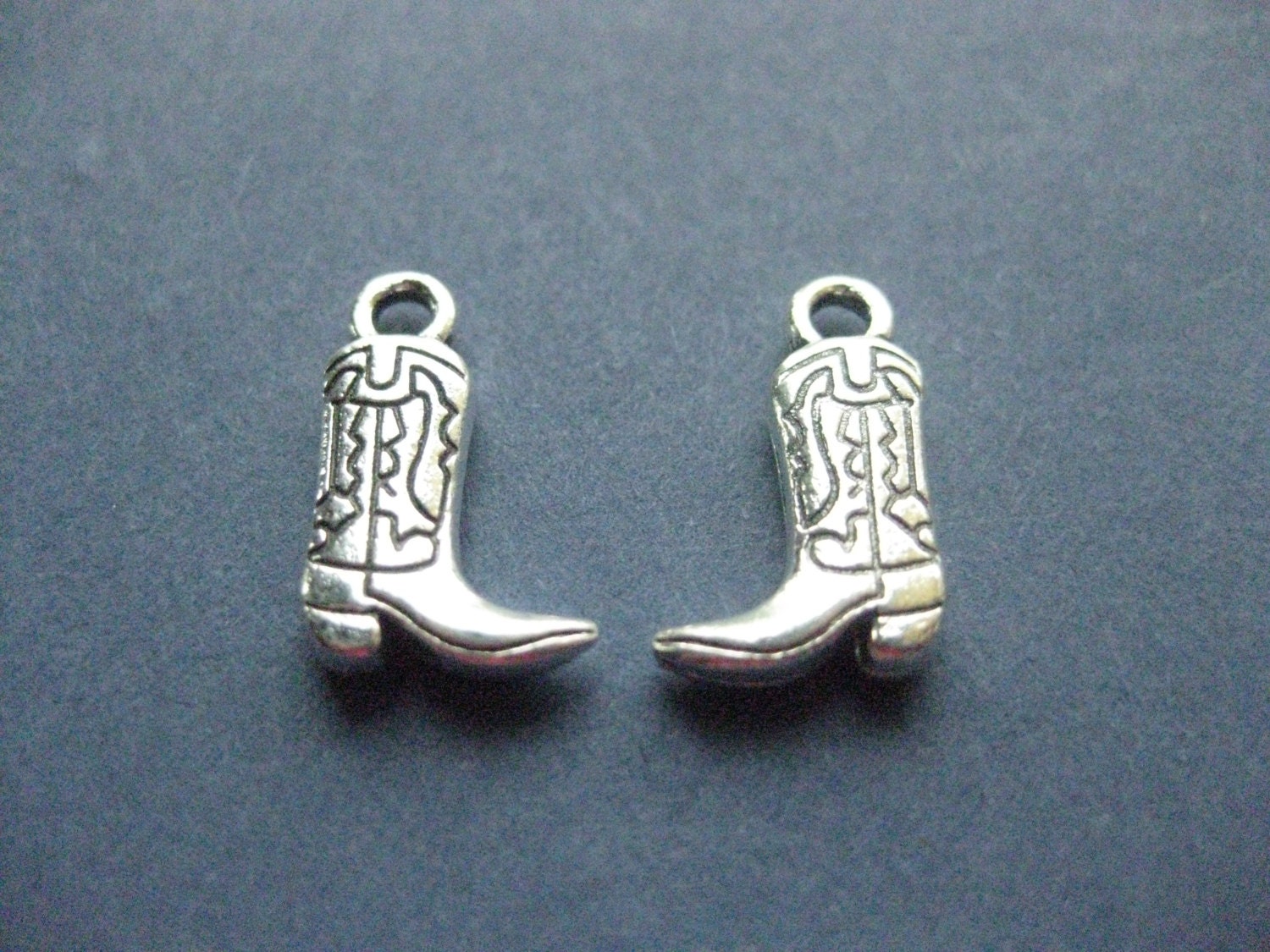 10 Cowboy Boot Charms - Cowboy Boot Pendants - Boot Charm - Boots ...