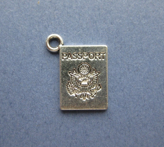 6 Passport Charms Passport Pendants Traveling Charms - Etsy