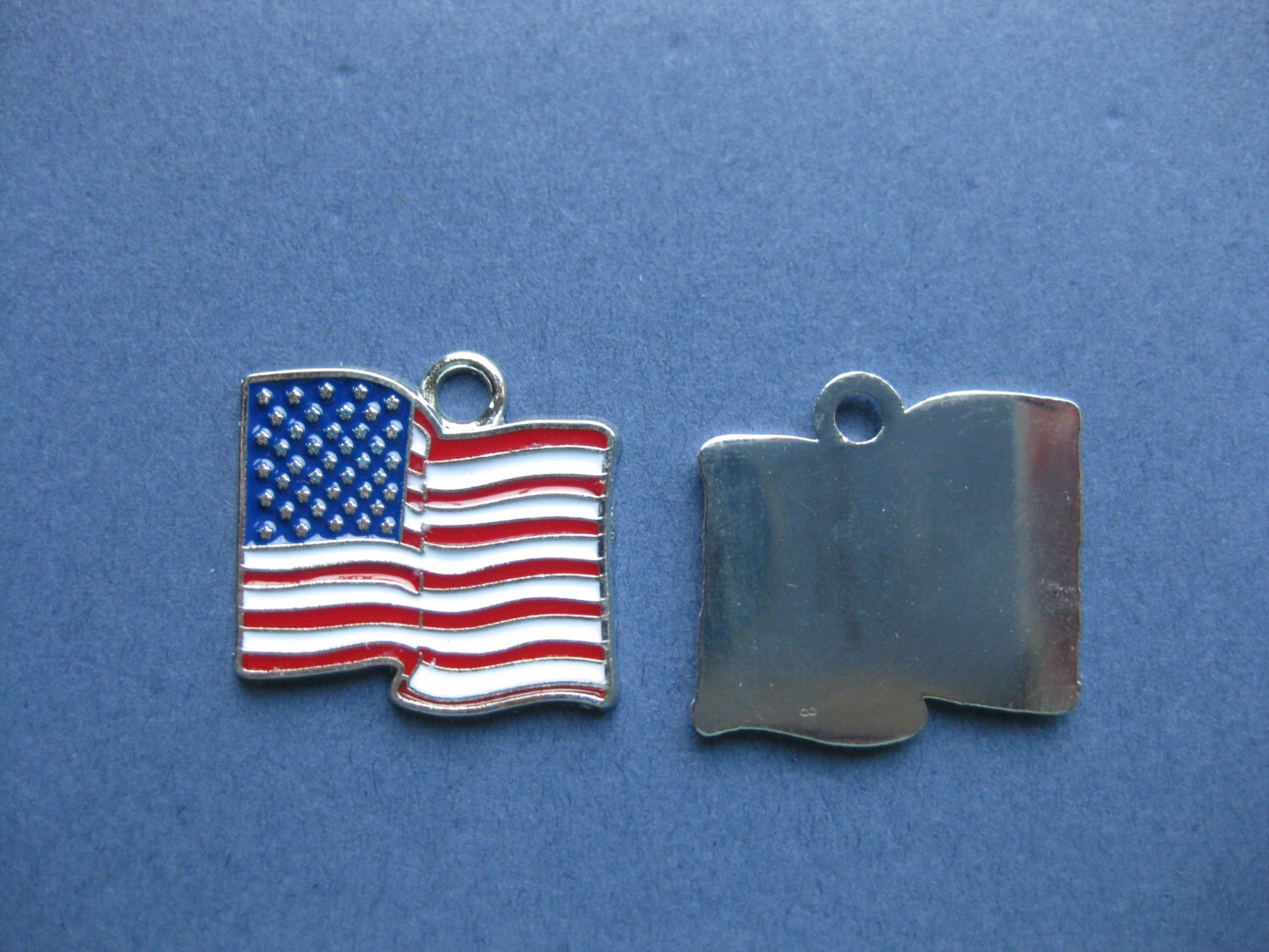 5 American Flag Charms American Flag Pendants American - Etsy