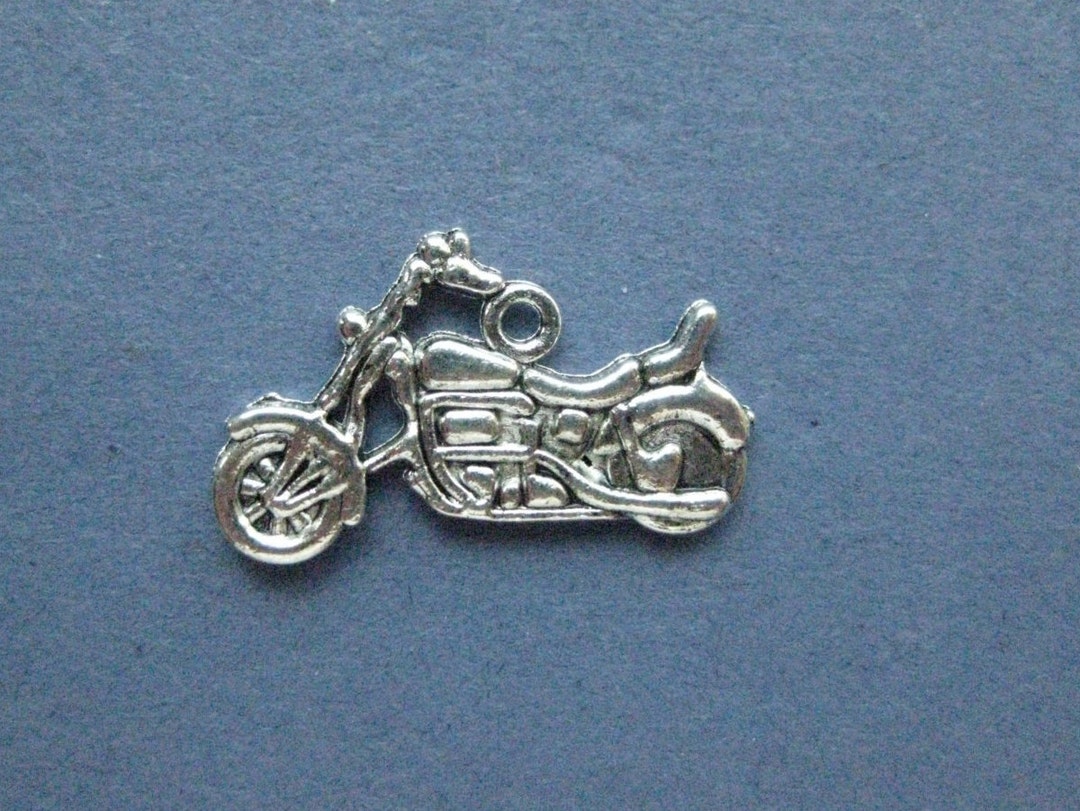 10 Motorcycle Charms - Motorcycle Pendant- Motorcycle Charm - Bike ...