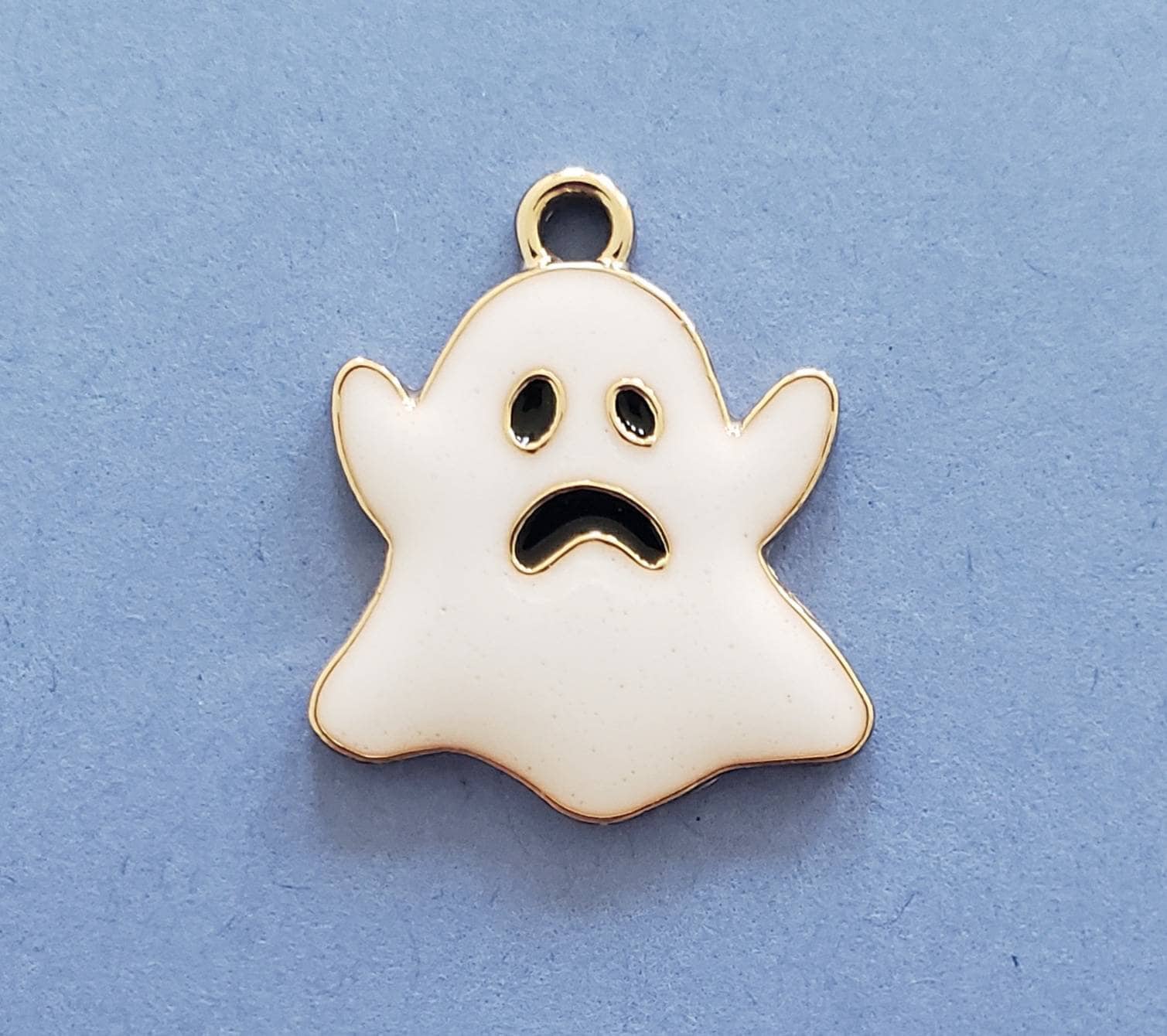 5 Ghost Charms Ghost Pendants Halloween Charm Ghost | Etsy