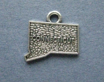 Connecticut CT Mini Wood Charms State Cutout Jewelry and Craft ...