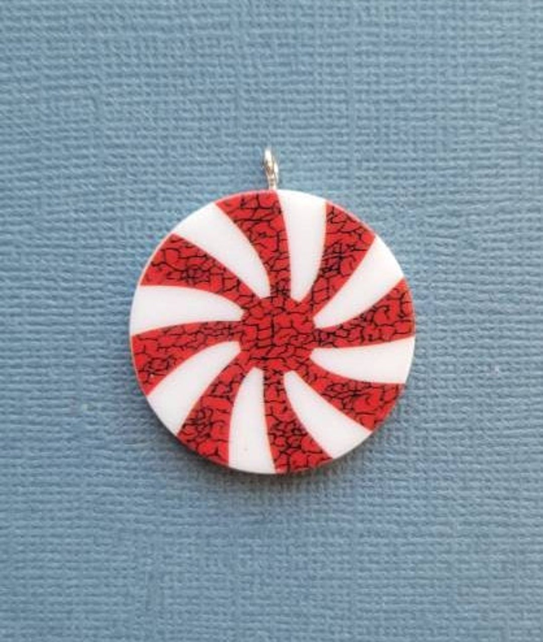 5 Peppermint Charms - Peppermint Pendants - Christmas Charm - Acrylic ...