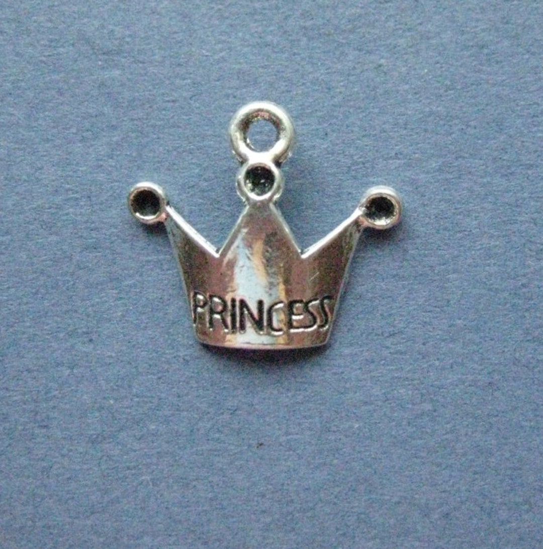 10 Crown Charms - Crown Pendants - Princess Charm - Princess Crown ...