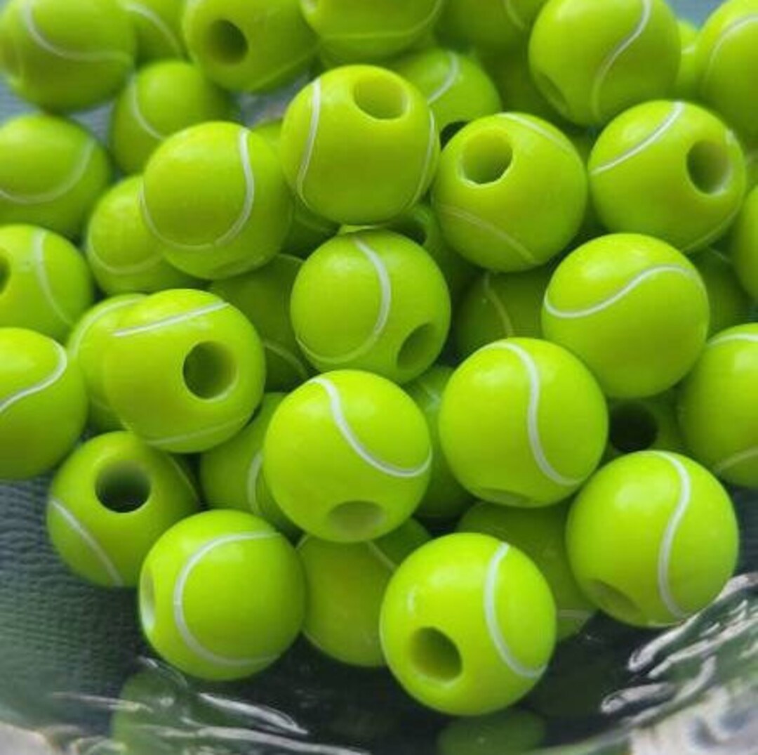 25 Tennis Beads - Acrylic Beads - Round Beads - 10mm -- (no.109-12411 ...