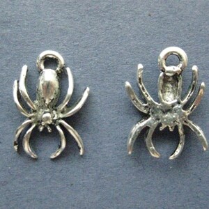 10 Spider Charms - Spider Pendants - Spider - Spiders - Bug Charm ...