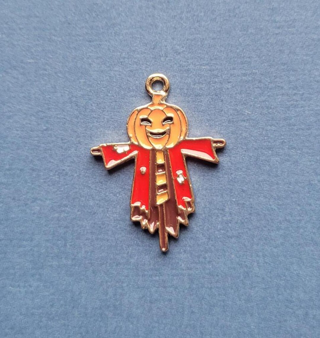 5 Scarecrow Charm - Scarecrow Pendant - Fall Charm - Fall - Fall ...
