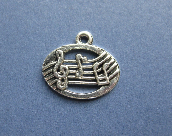 10 Music Note Charms Music Note Pendants Musical Notes | Etsy