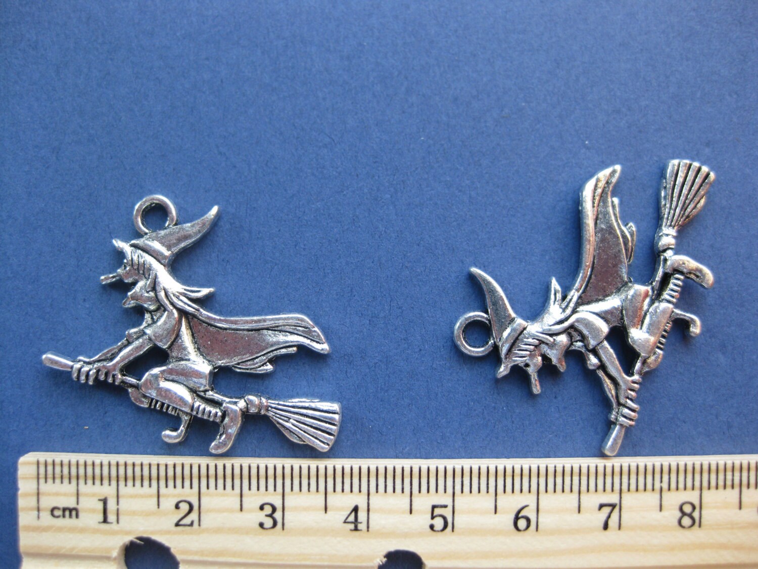 5 Witch Charms Witch Pendants Halloween Charm Halloween - Etsy