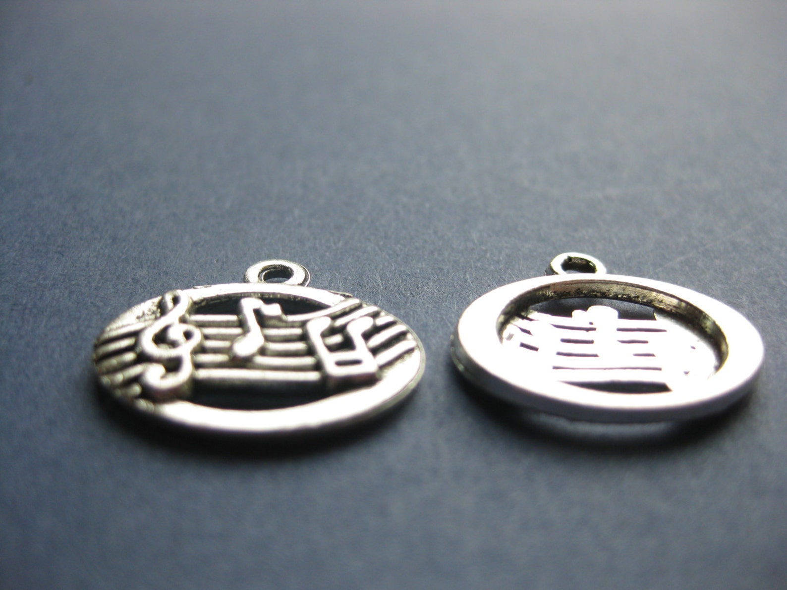 10 Music Note Charms Music Note Pendants Musical Notes - Etsy