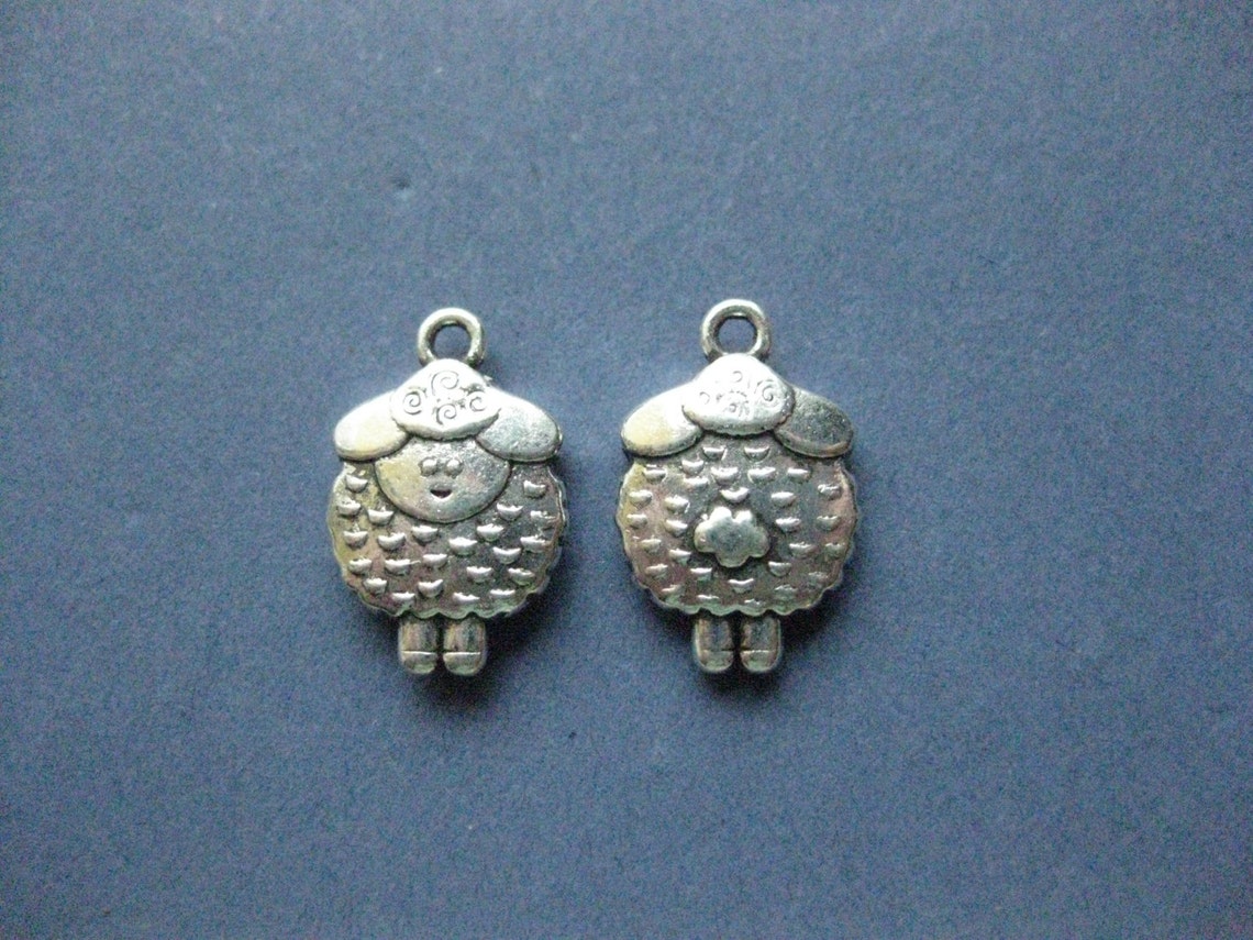 5 Sheep Charms Sheep Pendants Sheep Animal Charm - Etsy