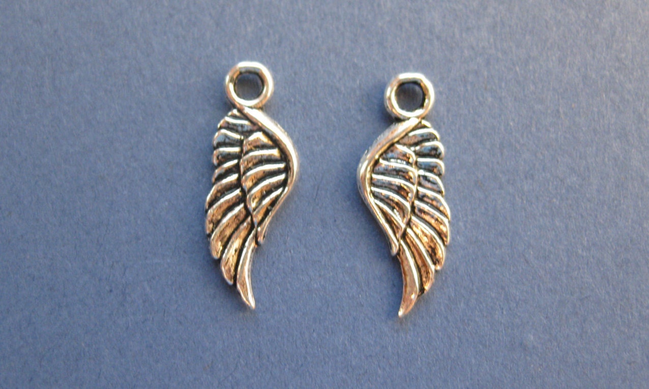10 Angel Wing Charms Angel Wing Pendants Angel Wings | Etsy