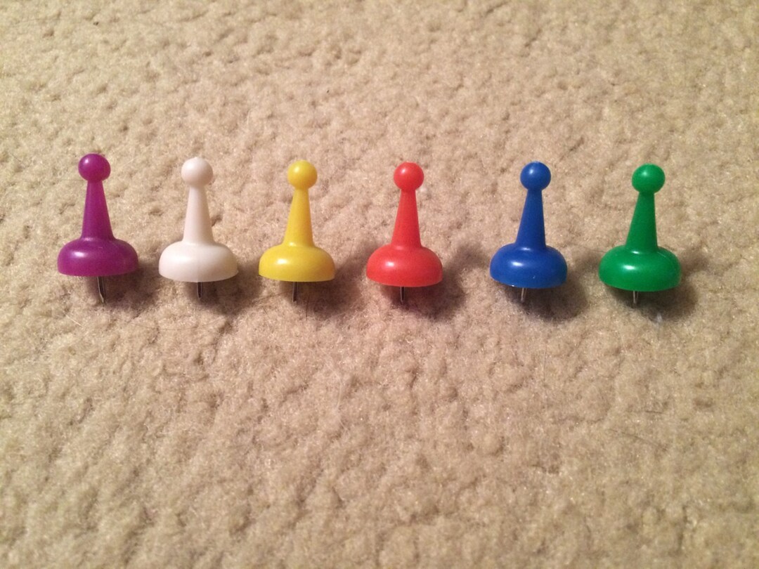 Handmade Game Piece Push Pins - Etsy