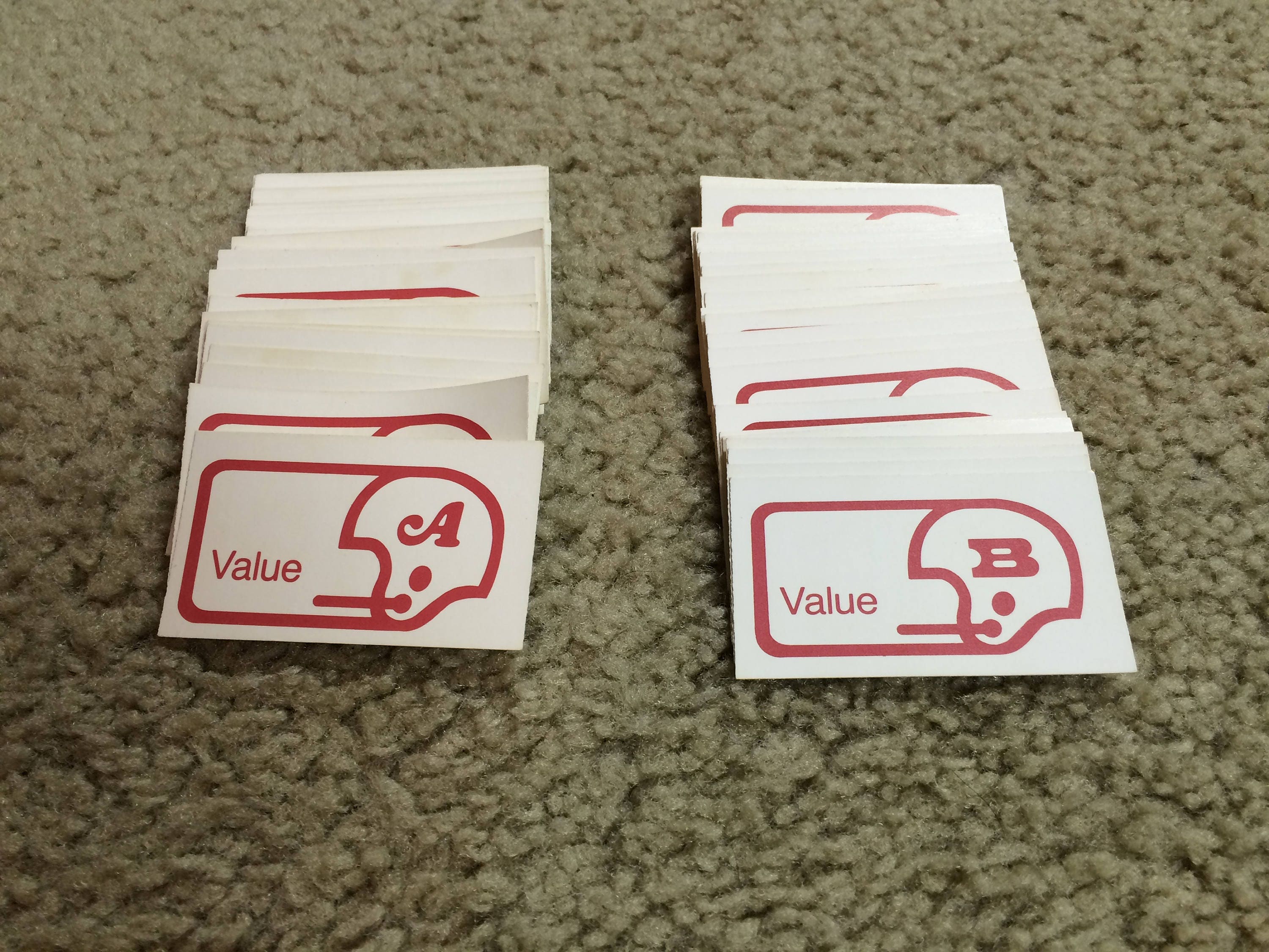 Vintage Pro Draft Game Parts Value Cards - Etsy