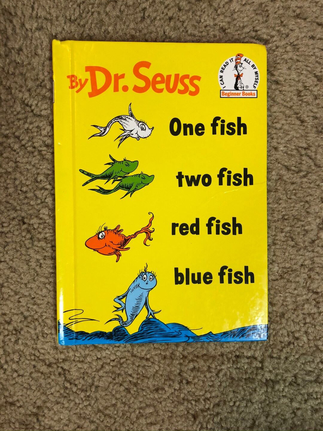 Vintage Dr. Seuss Book!!! One Fish Two Fish Red Fish Blue Fish!!! - Etsy