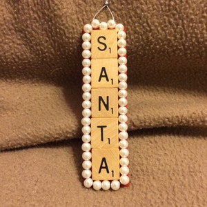 Handmade Scrabble Tile Christmas Ornament!!! - Etsy