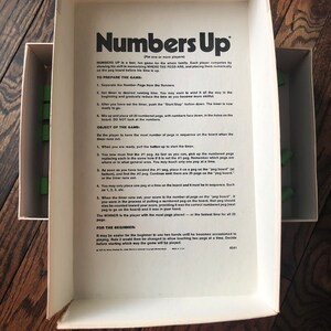 Vintage Numbers up Game COMPLETE - Etsy