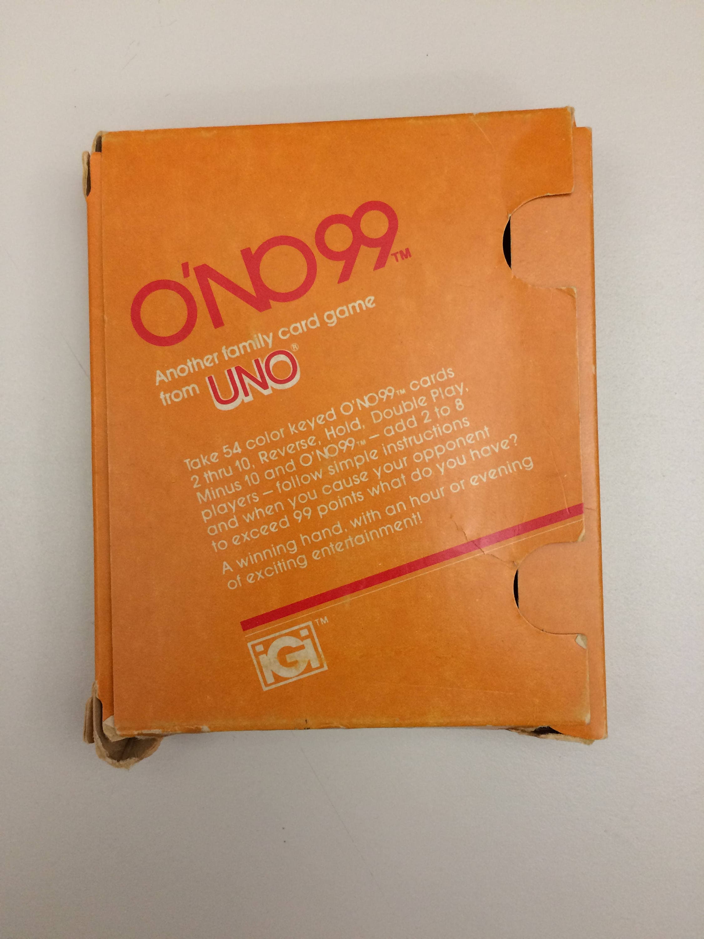 Vintage O'no 99 Card Game - Etsy