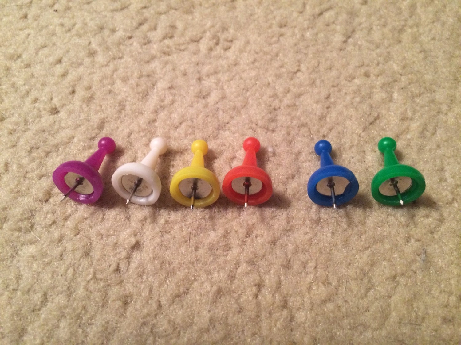 Handmade Game Piece Push Pins - Etsy