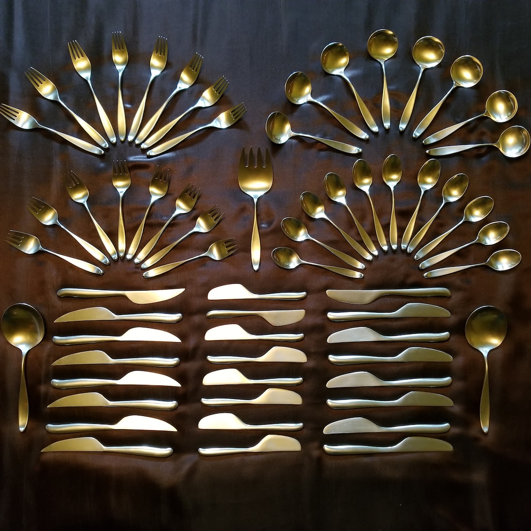 LAUFFER DESIGN 2 germany Stainless Steel Flatware Set of 62 Pieces - Etsy