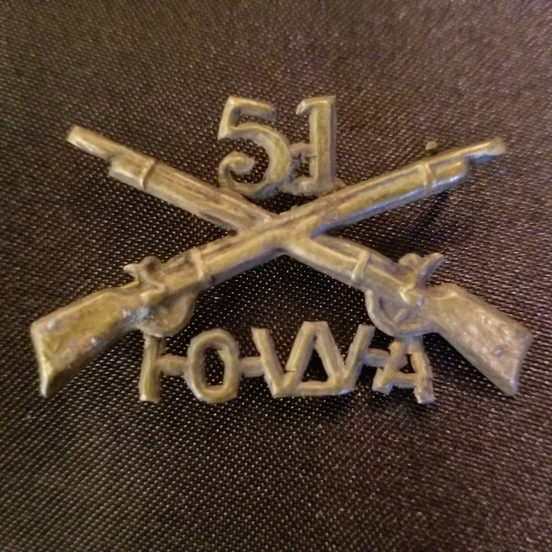 1875 IOWA INFANTRY 131 AND 51 Regiment Crossed Muskets Pins - Etsy