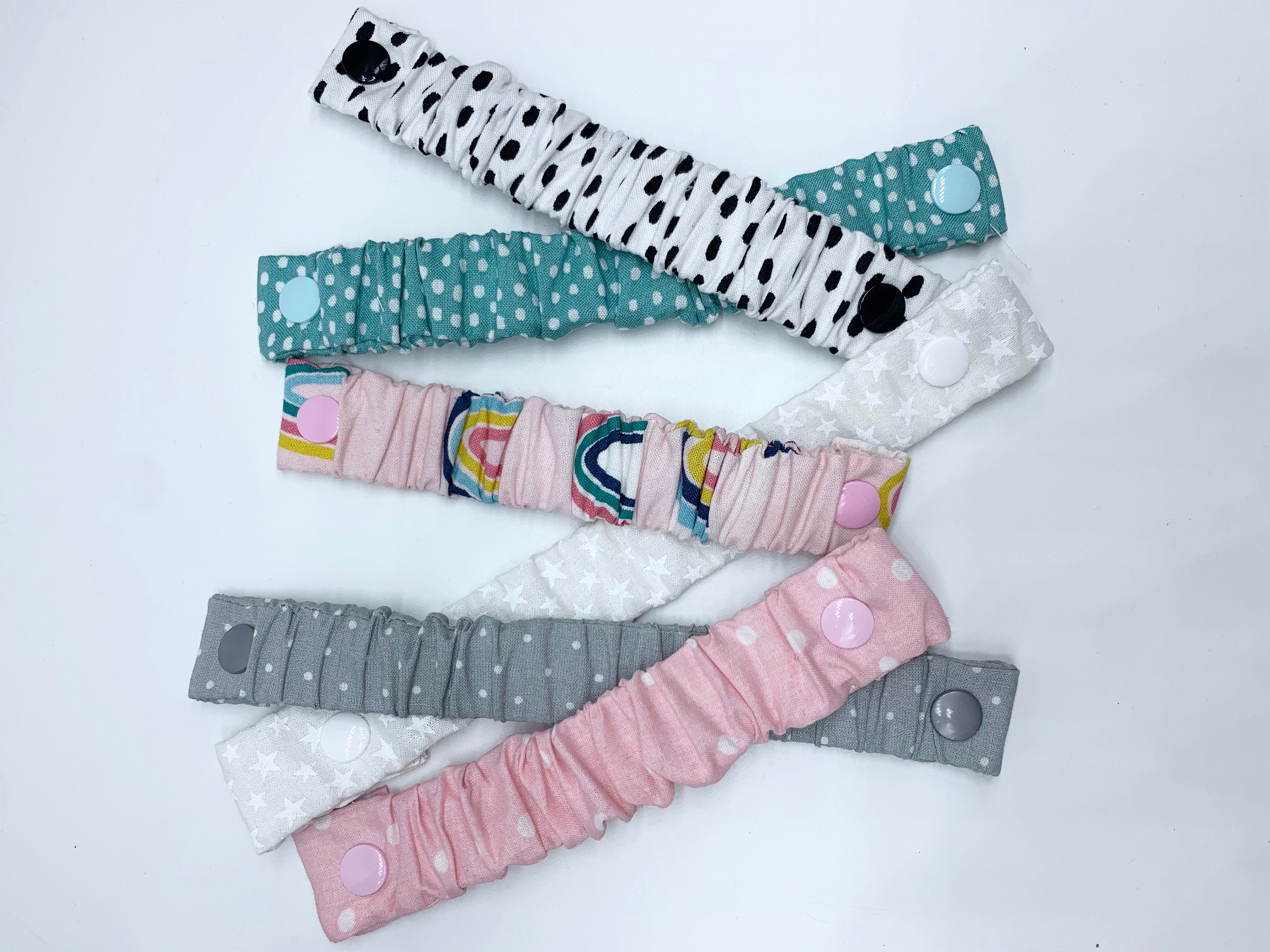 Handmade Elastic Ear Savers With Snap Closure for Oxygen Tubing Cute ...