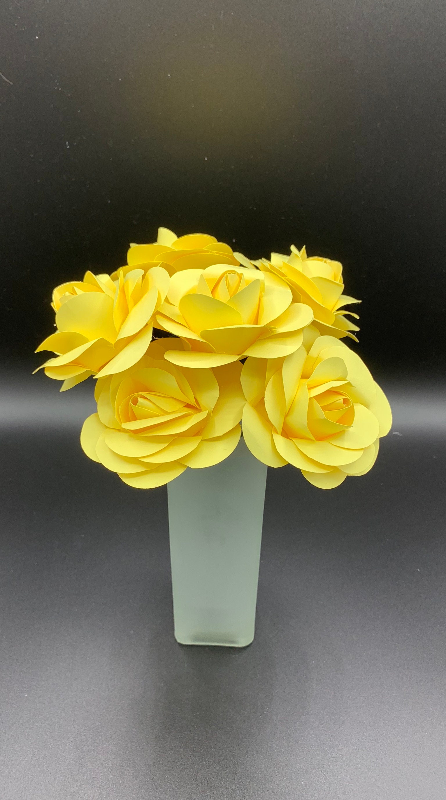 Yellow Paper Roses, Bridal Shower Centerpiece, Baby Shower, Centerpiece ...