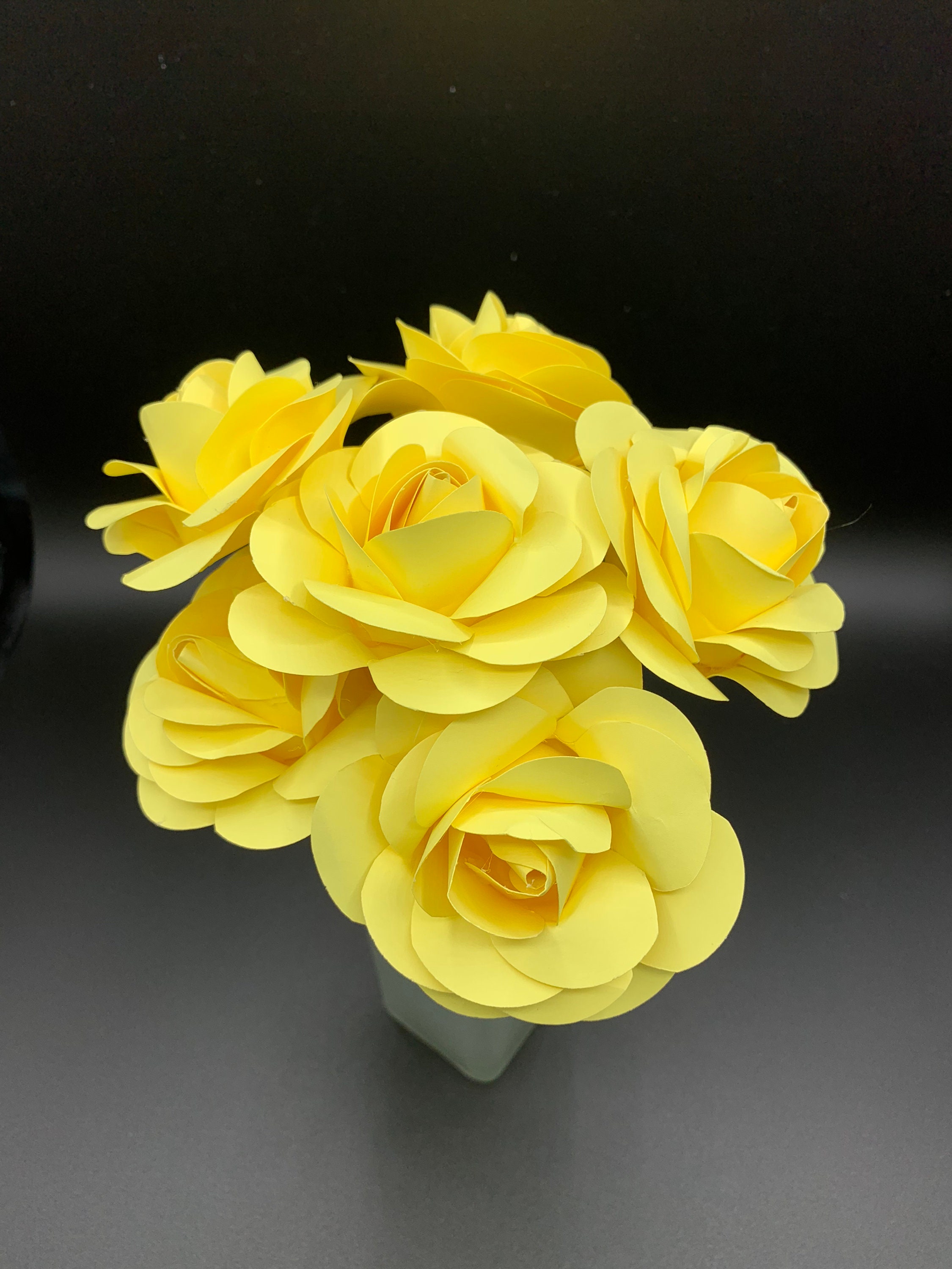 Yellow Paper Roses Bridal Shower Centerpiece Baby Shower - Etsy
