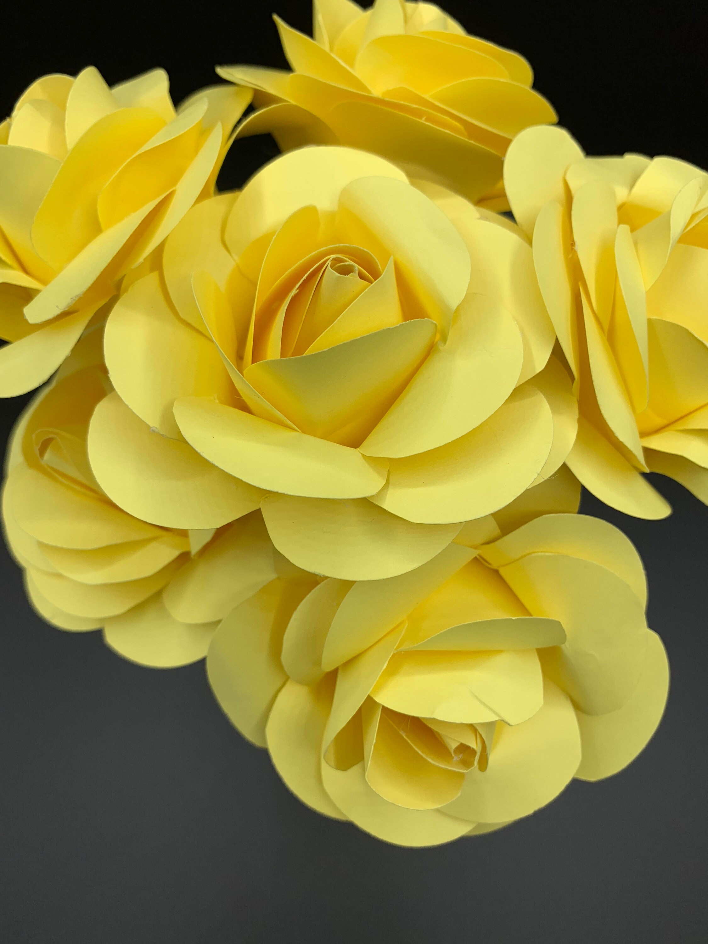 Yellow Paper Roses Bridal Shower Centerpiece Baby Shower | Etsy