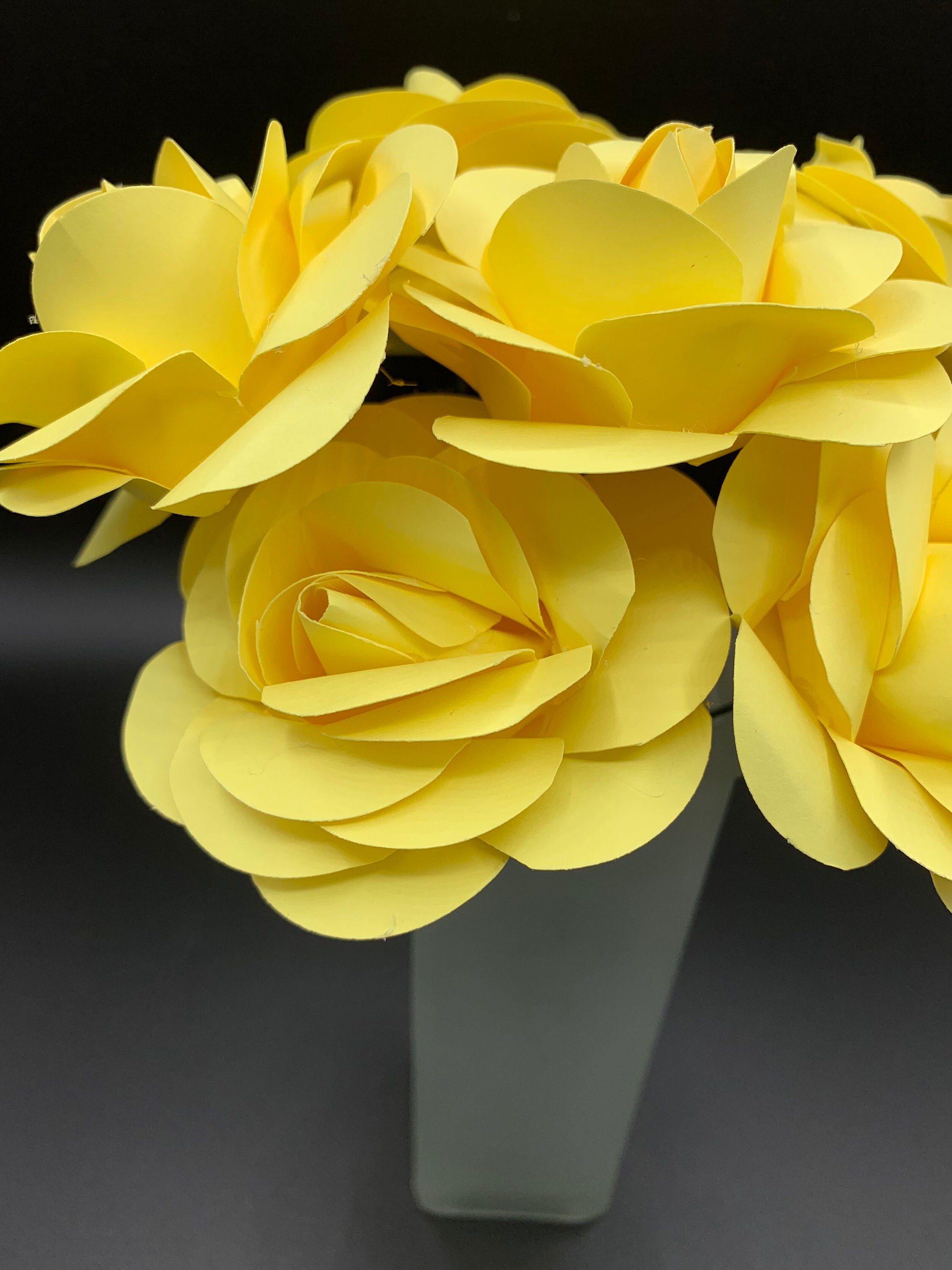 Yellow Paper Roses Bridal Shower Centerpiece Baby Shower - Etsy